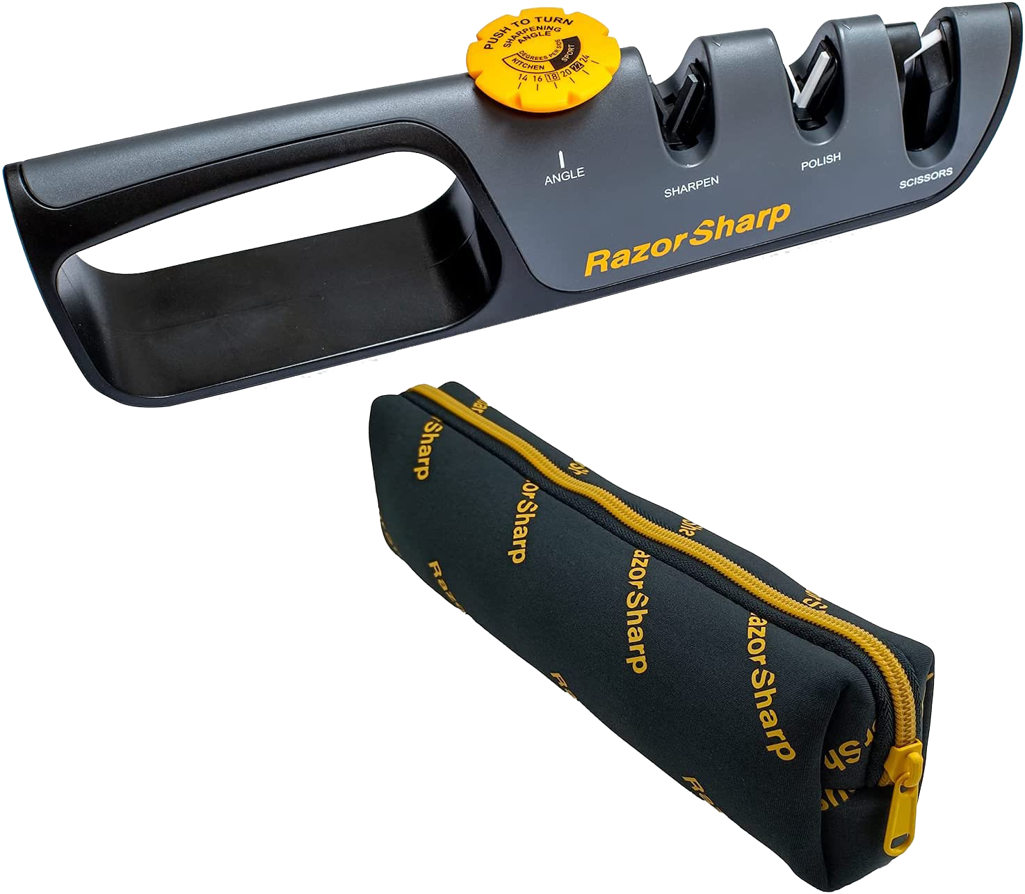 RAZORSHARP™ Award-Winning Knife Sharpener With Adjustable Angle ...