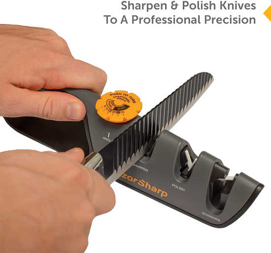 RAZORSHARP™ Award-Winning Knife Sharpener With Adjustable Angle ...